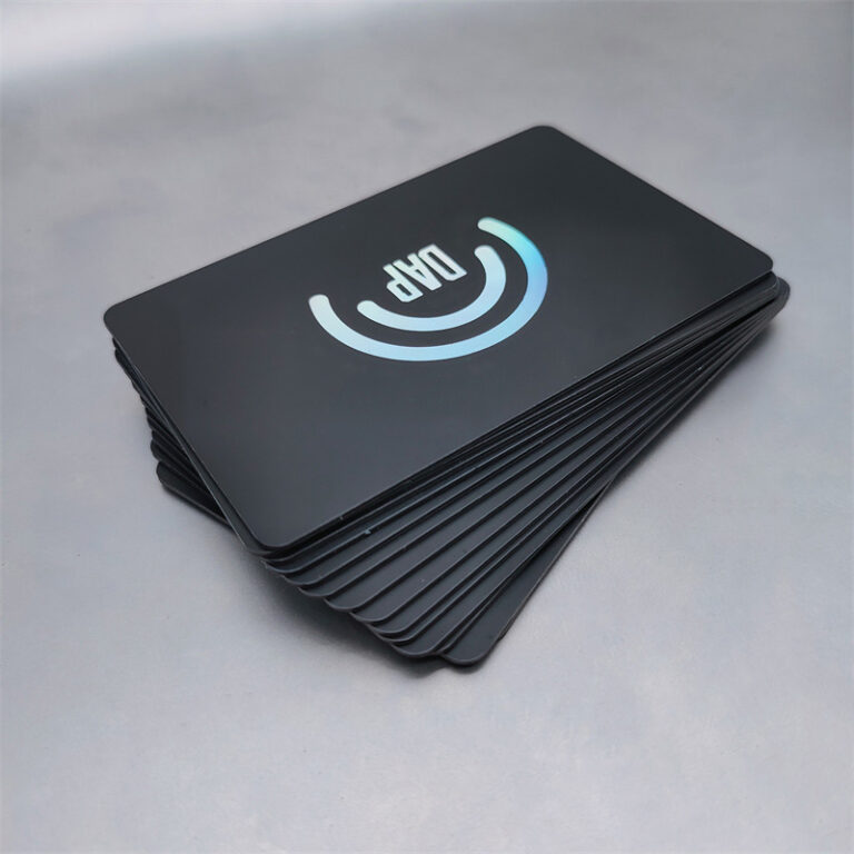 Carte de visite sans contact NFC avec code QR en acier inoxydable ...